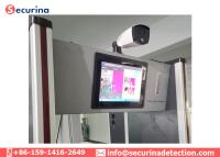 China Temperature Monitoring Walk Through Thermal Scanner Fever Screening Metal Detector Door for sale