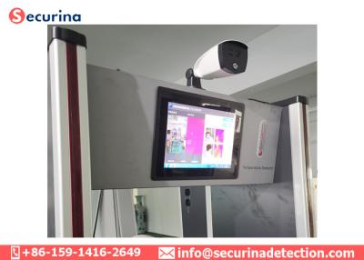 China Temperature Monitoring Walk Through Thermal Scanner Fever Screening Metal Detector Door for sale