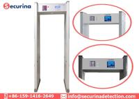 China Security Alarm Door Walk Through Metal Detector 6 Zones Body Scanner 15W 50/60Hz for sale