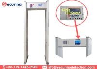 China Harmful Metal Weapons Airport Security Detector 1 - 20 Level Alarm Volume 700mm Pass Size for sale