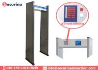 China 6 Detecting Zones Metal Detector Walk Through Gate For Shops / Hotels / Factories for sale