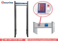 China Security Alarm Door Walk Through Metal Detector 6 Zones Body Scanner 15W 50/60Hz for sale
