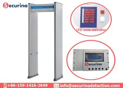 China Airport Metal Detector Body Scanner 40 Hours Continuously 6 Detecting Zones for sale