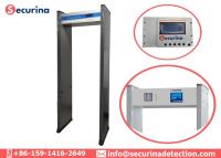 China MBSU Backup Battery Walk Through Metal Detector Body Scanner With 6 Detecting Zones for sale