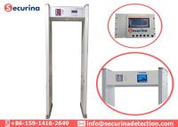 China TamperProof Portable Walk Through Security Detector LCD Display With 33 Preset Locations for sale