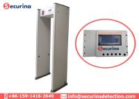 China MBSU Backup Battery Walk Through Metal Detector Body Scanner With 6 Detecting Zones for sale