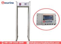 China 70cm Pass Channel Door Frame Metal Detector 12 Independent Probes With LCD Display for sale