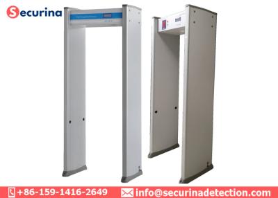 China MBSU Backup Battery Walk Through Metal Detector Body Scanner With 6 Detecting Zones for sale