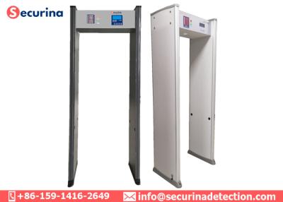 China 15W Walk Through Security Detector 6 zone FCC DSP With 4.3in LCD Screen for sale