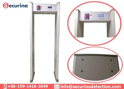 China 6 Detecting Areas Door Frame Metal Detector 100 Working Channels With Two Light Bar for sale
