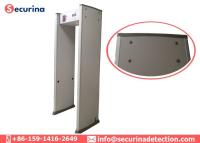 China 6 Detecting Areas Door Frame Metal Detector 100 Working Channels With Two Light Bar for sale