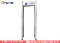 China 4inch LCD Screen Metal Walk Through Security Detector 6 Zones 200 Sensitivity Level for sale