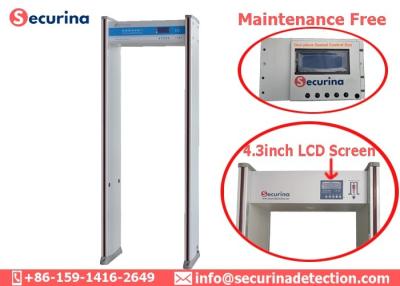 China High Sensitivity Door Frame Metal Detector Visual Audible Alarm Clip Detection for sale