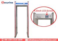 China 15W Security Gate Metal Detector Easy Operation LCD Screen With Passenger Counter for sale