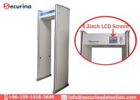 China 8 Distinct Pinpoint Zones Airport Security Metal Detectors , Full Body Metal Detectors for sale