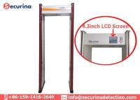 China Multi Zone Door Frame Metal Detector , Pass Through Metal Detector LED Display for sale