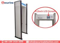 China 100 Frequency Metal Walk Through Gate , Body Metal Detectors LED Light Bars Indicator for sale