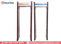 China 100 Frequency Metal Walk Through Gate , Body Metal Detectors LED Light Bars Indicator for sale