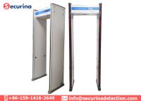 China Audio LED Alarm Metal Detector Security Gate Eight Detection Areas For Electronic Factory for sale