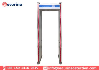 China Audio LED Alarm Metal Detector Security Gate Eight Detection Areas For Electronic Factory for sale
