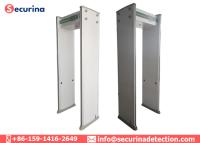 China Airport Door Frame Metal Detector Stationary Body Scanner With LED Light Bar Alarming for sale
