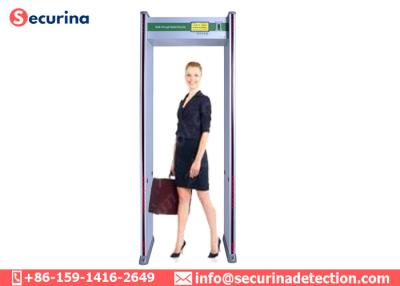 China Multi Alarm Tones Door Frame Metal Detector 1/ 8/ 16/ 24 Zones Selectable for sale