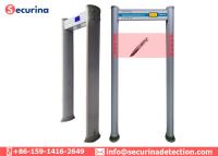 China IP55 Ellipse Walk Through Security Gate , Security Check Door 300 Levels Sensitivity Calibration for sale