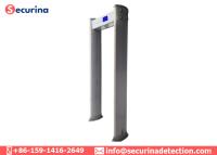 China Multi Detecting Zones Pass Through Metal Detector 100 Frequency With 2 LED Light Bars for sale