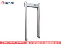 China Multi Detecting Zones Pass Through Metal Detector 100 Frequency With 2 LED Light Bars for sale