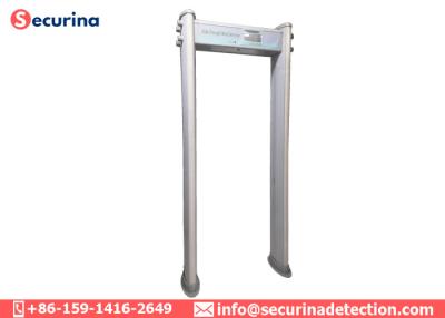 China Multi Detecting Zones Pass Through Metal Detector 100 Frequency With 2 LED Light Bars for sale