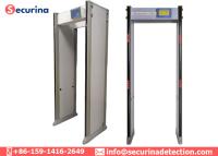 China 33 Detect Zones Walk Through Metal Detector Scanner Gate With LED Side Light Alarm for sale