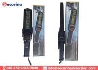 China Black Color Security Metal Detector Wand 200mm Length Detection Area For Security Checking for sale