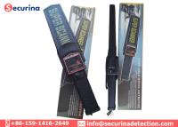 China Manual Metal Hand Held Security Detector 20cm Area With Sound / Vibration Alarming for sale