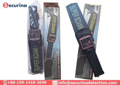 China 270mW Power Hand Held Security Wands Metal Detector With Chargeable Battery for sale