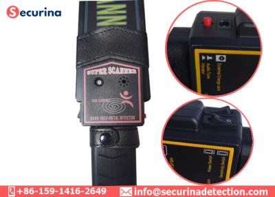China Audio Alert / Vibration Alarm Security Hand Held Metal Detector To Detect Knife / Gun for sale