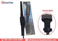 China Adjustable Sensitivity Knob Handheld Wand Metal Detector Black With Rubber Grip for sale