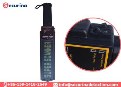 China Sound / Vibration Alarm Mode Security Hand Held Metal Detector 270mW 30-60mm Pin for sale
