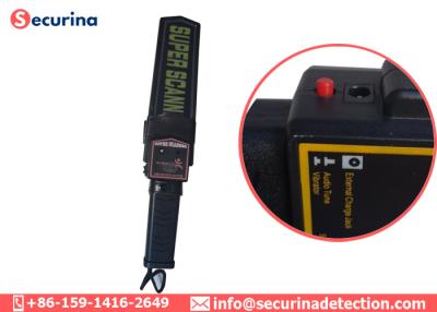 China Rechargeable Battery Security Metal Detector Wand 270mW With Vibration Alert for sale