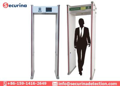 China 200 Level LCD Screen Metal Detector Security Doors With Intelligent Convert Zones Function for sale