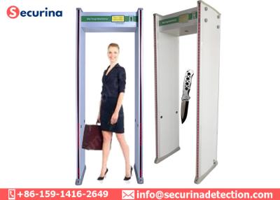 China 7'' LCD Display Archway Metal Detector Gate At Airport Walk Through Security Scanners for sale