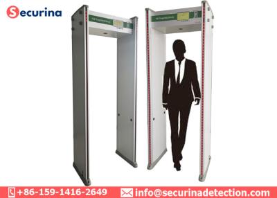 China 8 16 24 Zones Walk Through Metal Detector Waterproof DSP With Safe Alarm System for sale