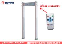 China IP55 Weather Proof Checkpoint Metal Detector Security Gates With Cylinder Door Frame for sale