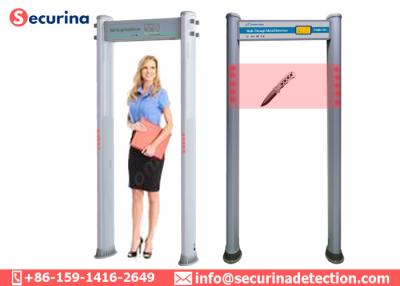 China Visual Alarms Walkthrough Metal Detector , Airport Security Metal Detector Super Sensitivity for sale