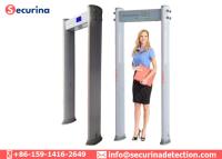 China Light 55 Kgs Commercial Metal Detector , Metal Detector Door Frame 33 Detecting Zones for sale