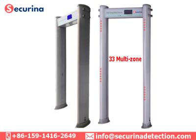 China 7 Inch Screen Walk Through Metal Detector Gate Elliptical Column Adopt ABS Door Frame for sale