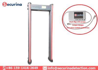 China Light 55 Kgs Commercial Metal Detector , Metal Detector Door Frame 33 Detecting Zones for sale