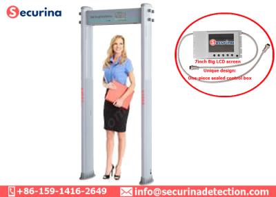 China Digital Security Gate Archway Metal Detector with IP55 Weatherproof Grade for sale