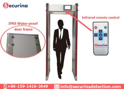 China Safety Control 33 Zones Archway Metal Detector IP65 For Preventing Gun / Knife for sale