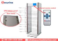 China Archway Walk Through Metal Detectors IP65 With Detection Zones Convert Function for sale