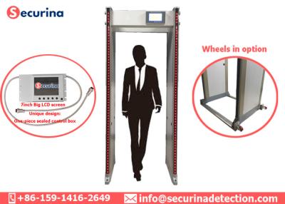 China Exhibition Railway Station Door Frame Metal Detector 33 Zones Checkpoint 50/60Hz for sale
